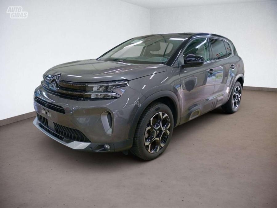 Grey Citroen C5 Aircross 2023 in Kaunas, with an engine capacity of 1.20 L and mileage of 39 thousand km for 23420 €, photo 2 on AUTOMOTO.COM.LV