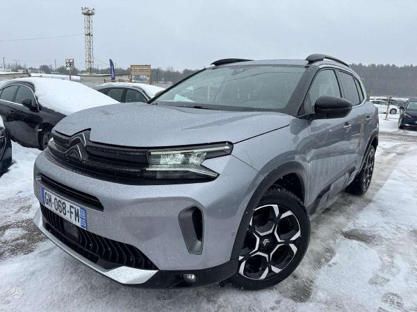 Grey Citroen C5 Aircross 2023 in Vilnius, with an engine capacity of 1.50 L and mileage of 162 thousand km for 17302 €, photo 1 on AUTOMOTO.COM.LV