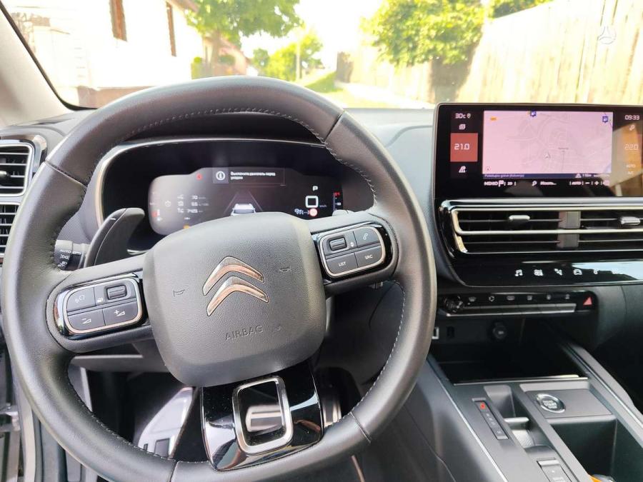 Pelēks Citroen C5 Aircross 2023 Marijampole, ar dzinēja tilpumu 1.50 L un nobraukumu 158 tūkst. km par 17781 €, foto 15 vietnē AUTOMOTO.COM.LV