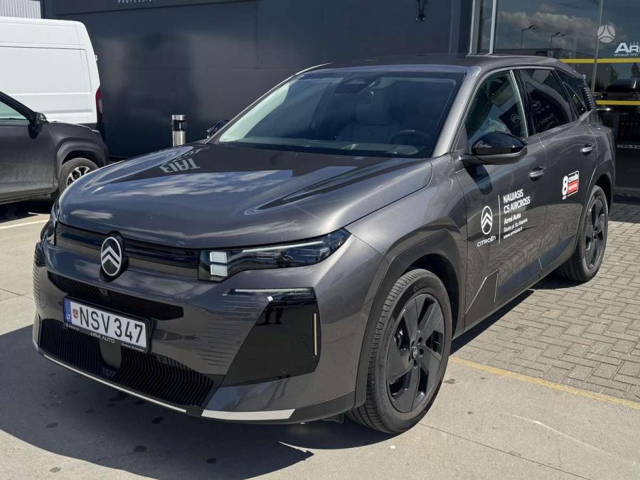 Grey Citroen C5 Aircross 2026 in Klaipeda, with an engine capacity of 1.20 L and mileage of 3 thousand km for 35500 €, photo 1 on AUTOMOTO.COM.LV
