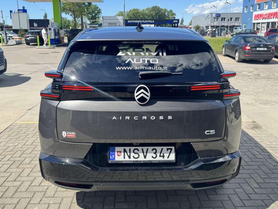 Grey Citroen C5 Aircross 2026 in Klaipeda, with an engine capacity of 1.20 L and mileage of 3 thousand km for 35500 €, photo 6 on AUTOMOTO.COM.LV