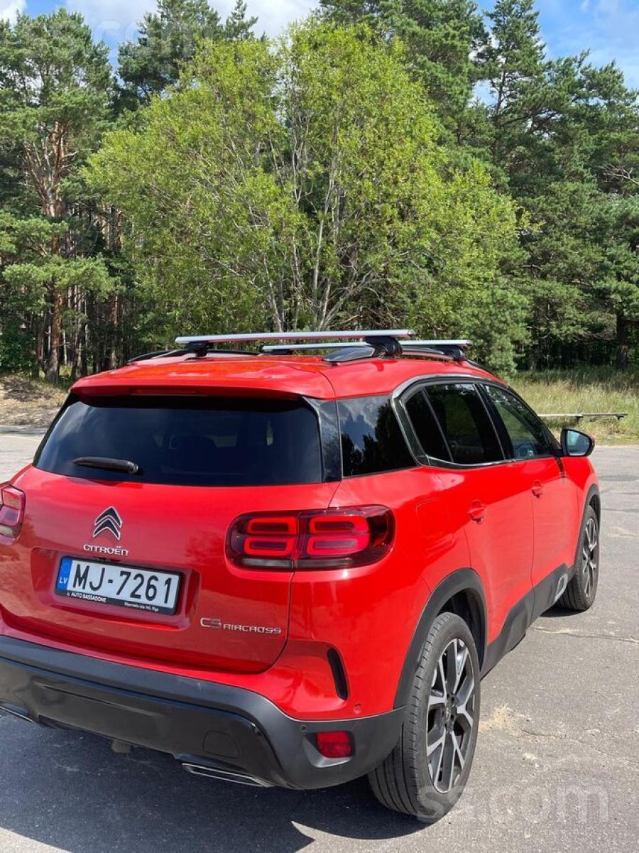 Red Citroen C5 Aircross 2019 in Riga, with an engine capacity of 2.00 L and mileage of 128 thousand km for 14650 €, photo 5 on AUTOMOTO.COM.LV