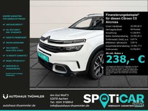 White Citroen C5 Aircross 2020 in Kaunas, with an engine capacity of 1.60 L and mileage of 28 thousand km for 23111 €, photo  on AUTOMOTO.COM.LV