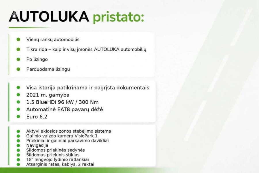 White Citroen C5 Aircross 2021 in Marijampole, with an engine capacity of 1.50 L and mileage of 198 thousand km for 14399 €, photo 30 on AUTOMOTO.COM.LV