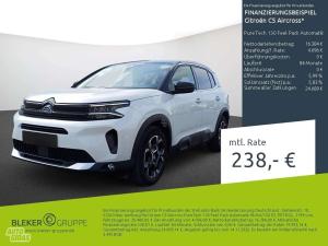 White Citroen C5 Aircross 2023 in Kaunas, with an engine capacity of 1.20 L and mileage of 23 thousand km for 22894 €, photo  on AUTOMOTO.COM.LV