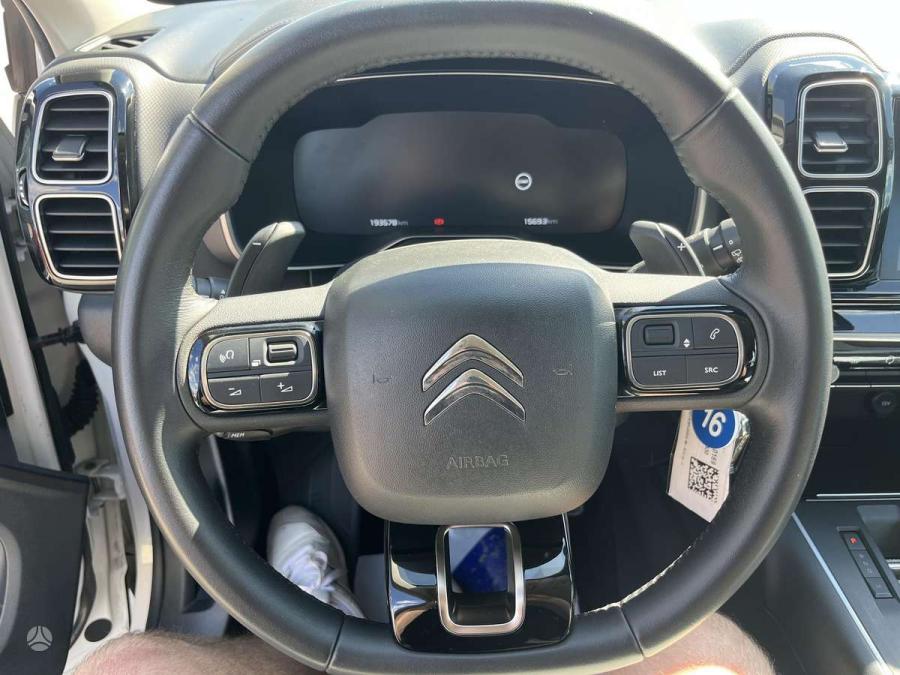 Balts Citroen C5 Aircross 2023 Tauragė, ar dzinēja tilpumu 1.50 L un nobraukumu 193 tūkst. km par 12400 €, foto 27 vietnē AUTOMOTO.COM.LV