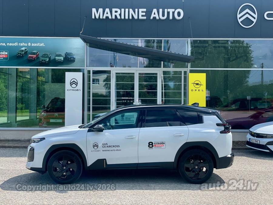 Белый Ситроен C5 Aircross 2026 в Йыхви, объемом двигателя 1.20 л и пробегом 0 тыс. км за 34900 €, фото 1 на AUTOMOTO.COM.LV