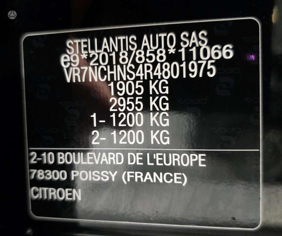 Black Citroen C5 2025 in Siauliai, with an engine capacity of 1.20 L and mileage of 44 thousand km for 19900 €, photo 33 on AUTOMOTO.COM.LV