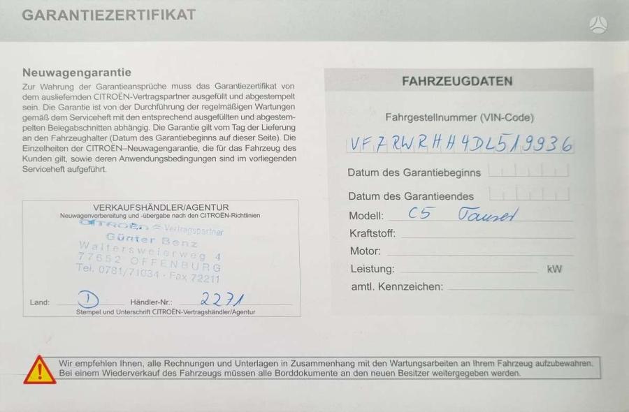 Melns Citroen C5 2013 Šauļi, ar dzinēja tilpumu 2.00 L un nobraukumu 230 tūkst. km par 4900 €, foto 33 vietnē AUTOMOTO.COM.LV