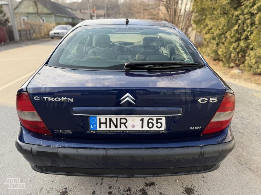 Blue Citroen C5 2003 in Kaunas, with an engine capacity of 2.00 L and mileage of 397 thousand km for 500 €, photo 6 on AUTOMOTO.COM.LV