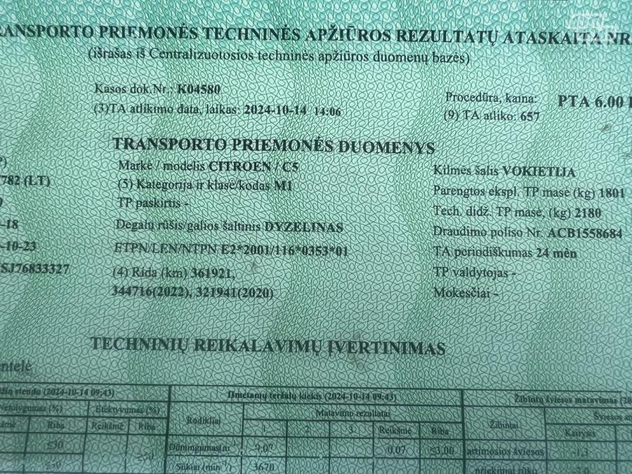 Zils Citroen C5 2007 Šauļi, ar dzinēja tilpumu 2.20 L un nobraukumu 0 tūkst. km par 749 €, foto 22 vietnē AUTOMOTO.COM.LV