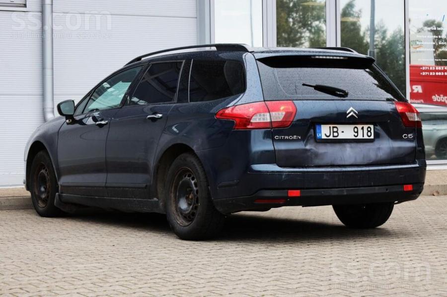 Blue Citroen C5 2012 in Riga, with an engine capacity of 1.60 L and mileage of 236 thousand km for 795 €, photo 4 on AUTOMOTO.COM.LV