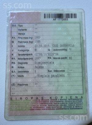 Серый Ситроен С5 2004 в Даугавпилс, объемом двигателя 2.00 л и пробегом 364 тыс. км за 990 €, фото 16 на AUTOMOTO.COM.LV