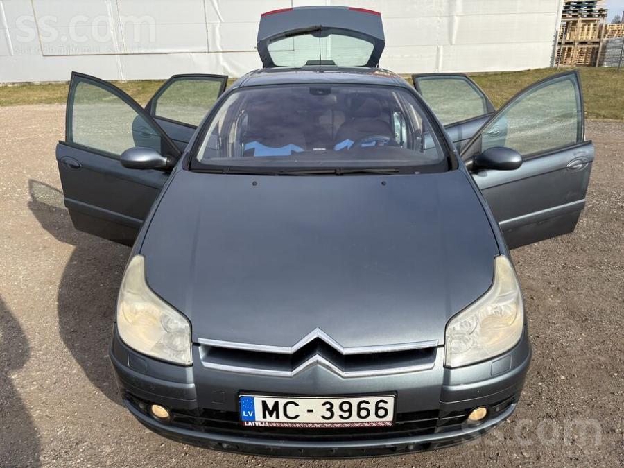 Grey Citroen C5 2006 in Daugavpils, with an engine capacity of 1.60 L and mileage of 479 thousand km for 750 €, photo 29 on AUTOMOTO.COM.LV