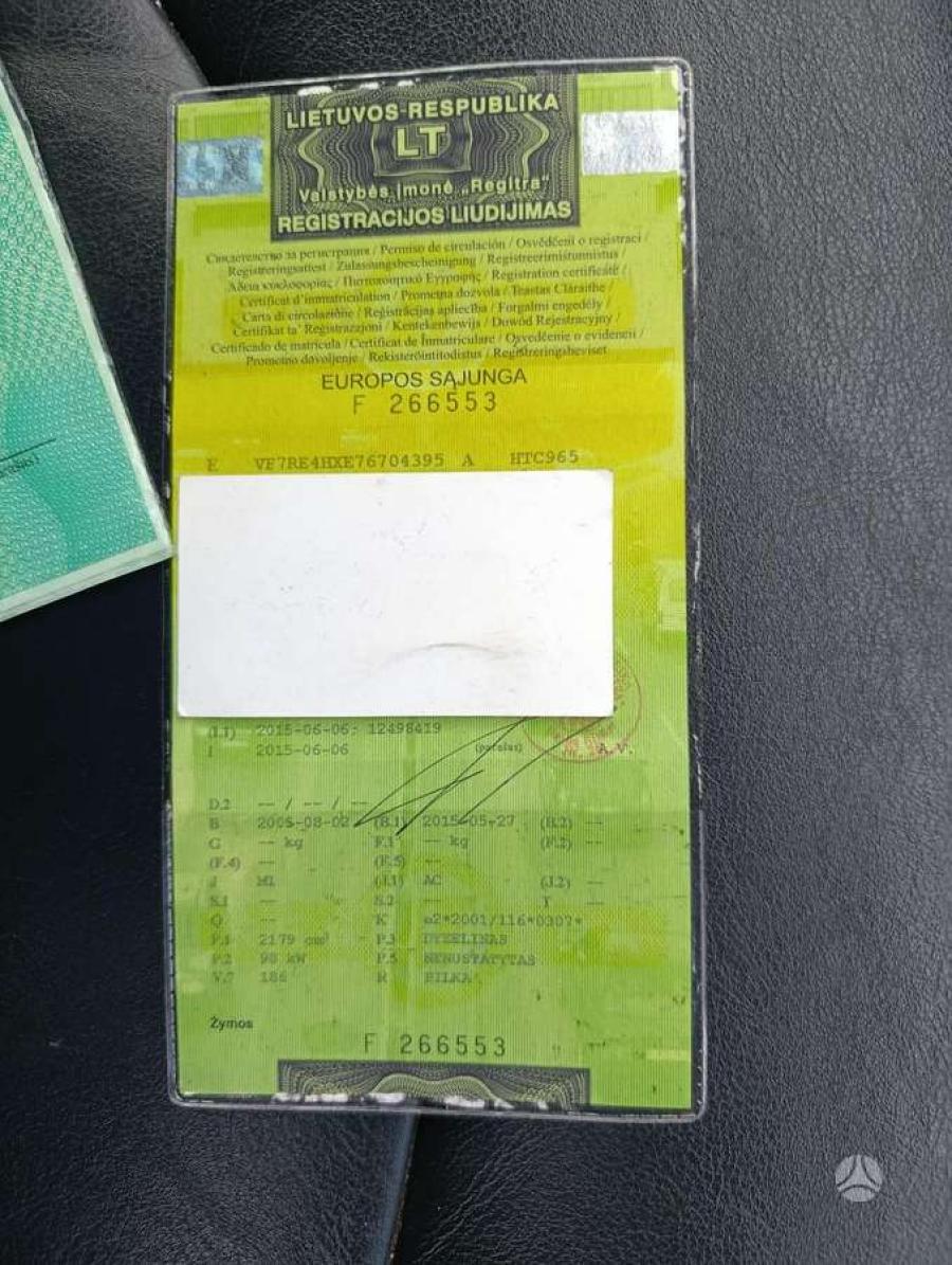 Pelēks Citroen C5 2005 Šauļi, ar dzinēja tilpumu 2.18 L un nobraukumu 234 tūkst. km par 1000 €, foto 12 vietnē AUTOMOTO.COM.LV