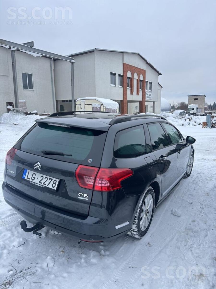 Grey Citroen C5 2009 in Rezekne, with an engine capacity of 1.60 L and mileage of 0 thousand km for 2000 €, photo 4 on AUTOMOTO.COM.LV