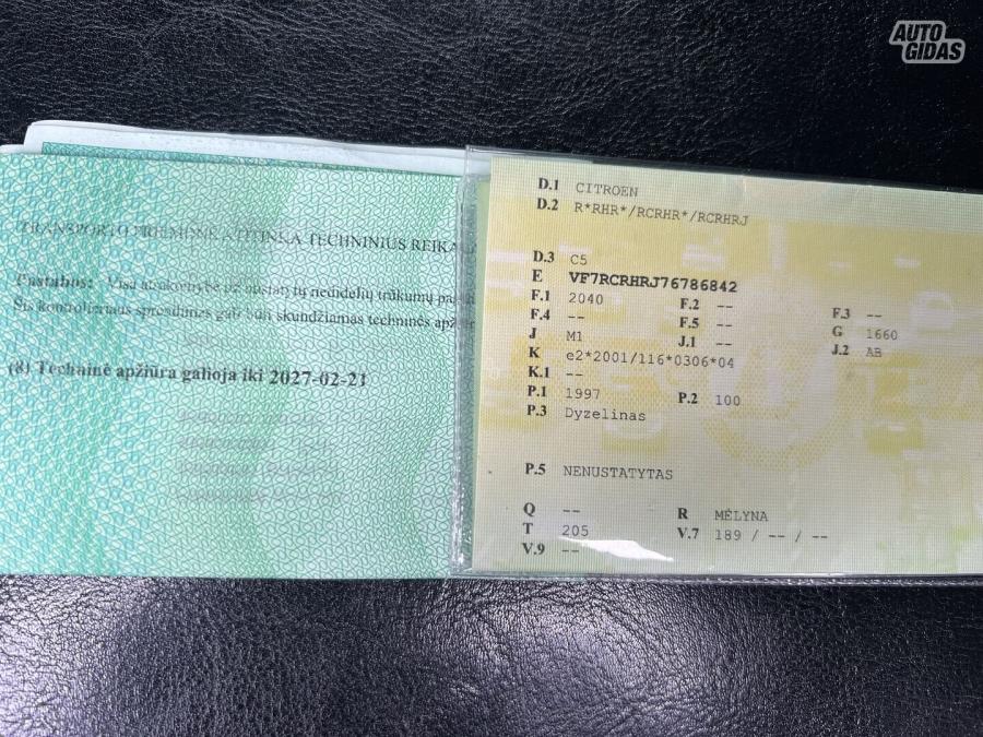 Ситроен С5 2007 в Шяуляй, объемом двигателя 2.00 л и пробегом 0 тыс. км за 599 €, фото 14 на AUTOMOTO.COM.LV