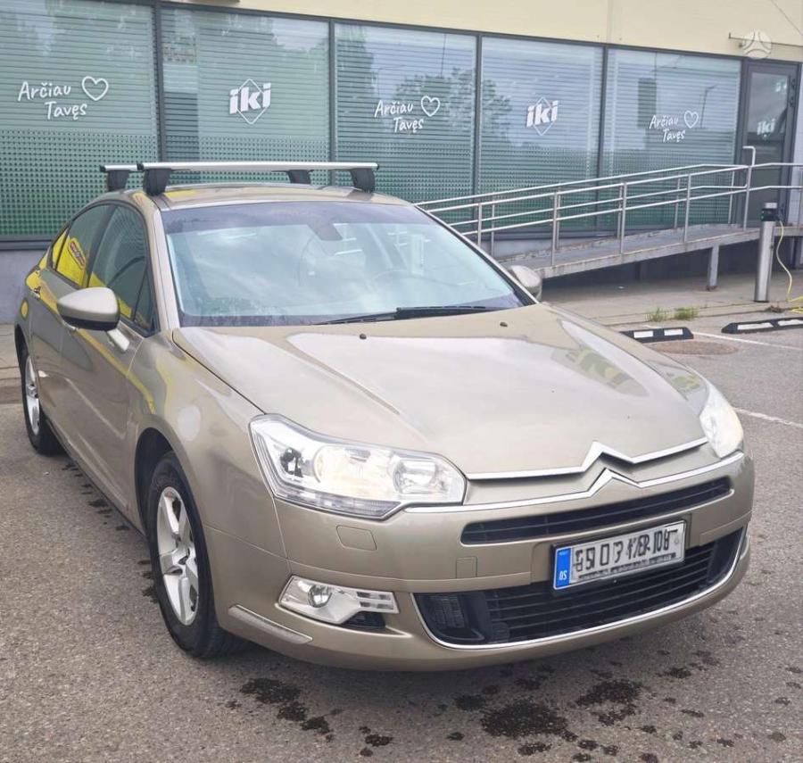 Dzeltens Citroen C5 2009 Kauņa, ar dzinēja tilpumu 1.56 L un nobraukumu 251 tūkst. km par 2499 €, foto 1 vietnē AUTOMOTO.COM.LV