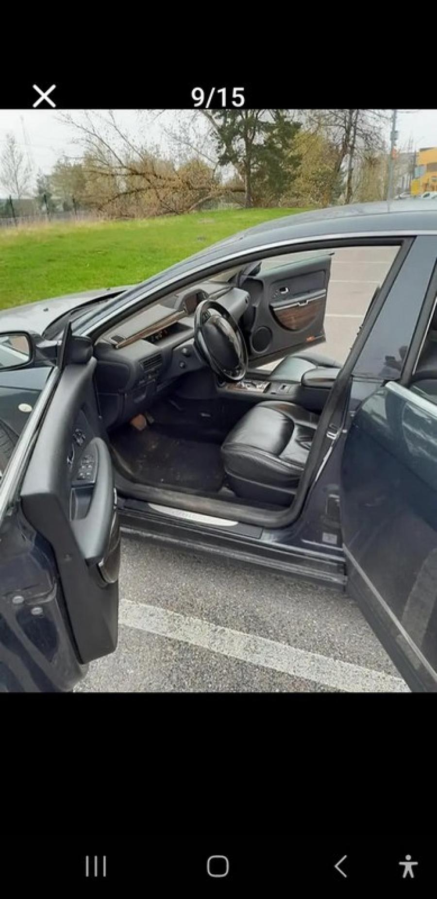 Grey Citroen C6 2007 in Tallinn, with an engine capacity of 0.00 L and mileage of 309 thousand km for 3500 €, photo 20 on AUTOMOTO.COM.LV