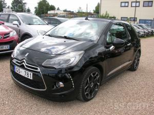 Melns Citroen DS 2016 Rīga, ar dzinēja tilpumu 1.60 L un nobraukumu 149 tūkst. km par 5750 €, foto  vietnē AUTOMOTO.COM.LV