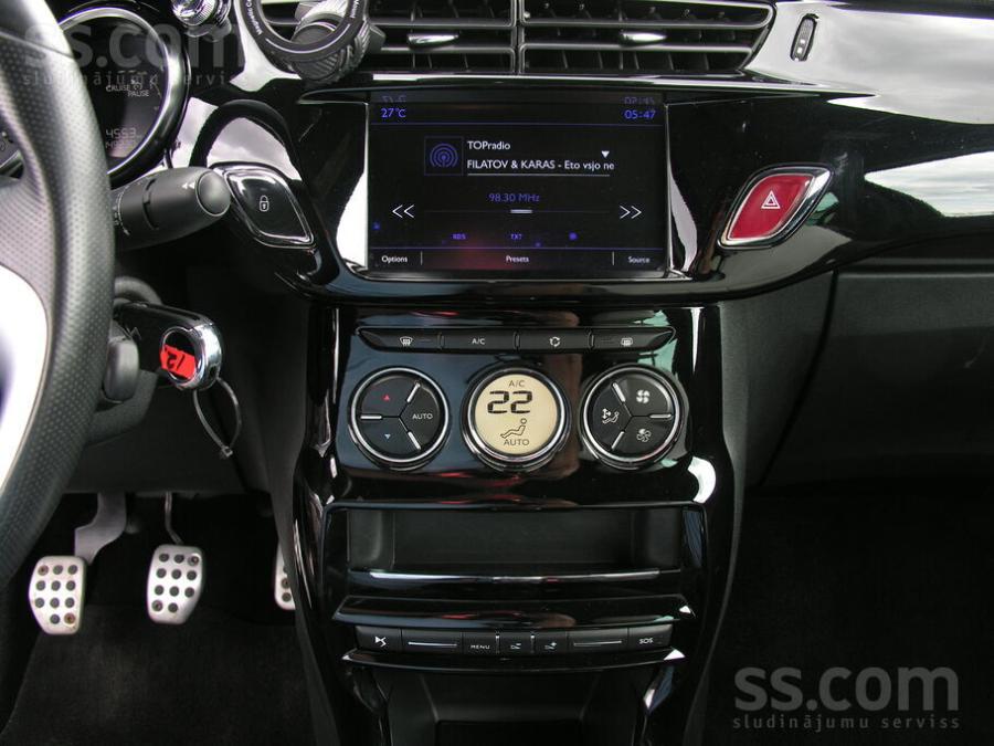 Melns Citroen DS 2016 Rīga, ar dzinēja tilpumu 1.60 L un nobraukumu 149 tūkst. km par 5750 €, foto 16 vietnē AUTOMOTO.COM.LV