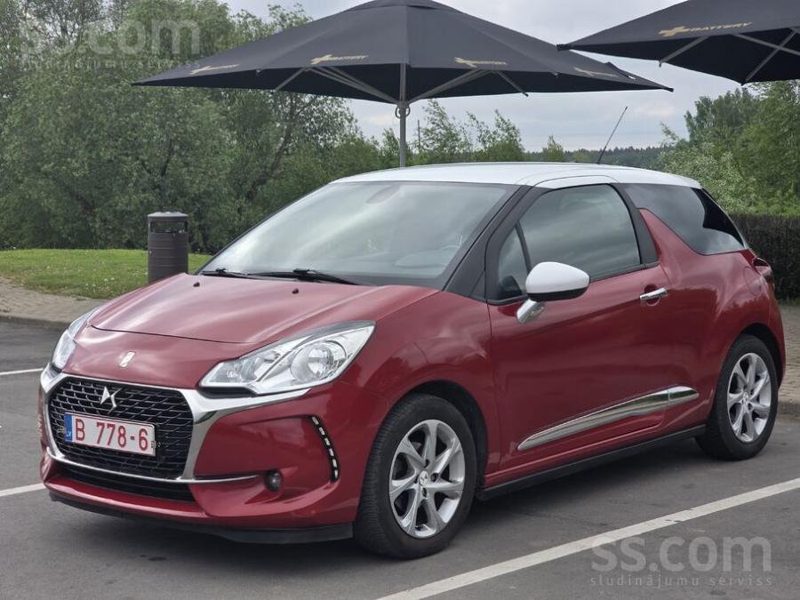 Red Citroen DS 2016 in Ogre, with an engine capacity of 1.20 L and mileage of 108 thousand km for 6277 €, photo 1 on AUTOMOTO.COM.LV