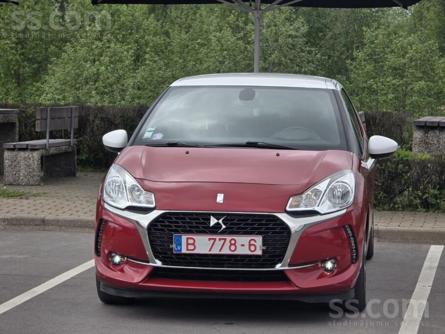 Red Citroen DS 2016 in Ogre, with an engine capacity of 1.20 L and mileage of 108 thousand km for 6277 €, photo 3 on AUTOMOTO.COM.LV