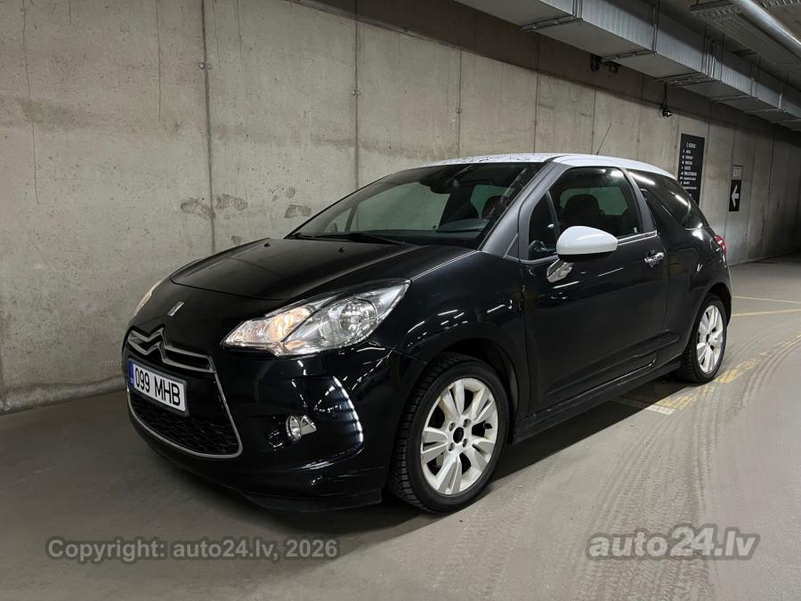 Melns Citroen DS3 2011 Tallina, ar dzinēja tilpumu 1.60 L un nobraukumu 121 tūkst. km par 5000 €, foto 1 vietnē AUTOMOTO.COM.LV