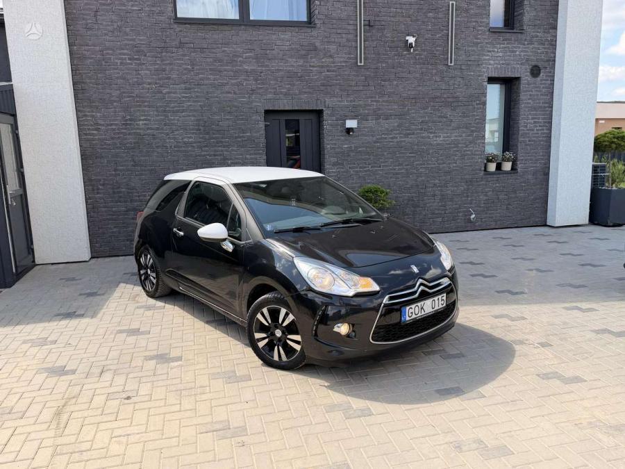 Melns Citroen DS3 2011 Viļņa, ar dzinēja tilpumu 1.60 L un nobraukumu 245 tūkst. km par 2900 €, foto 4 vietnē AUTOMOTO.COM.LV