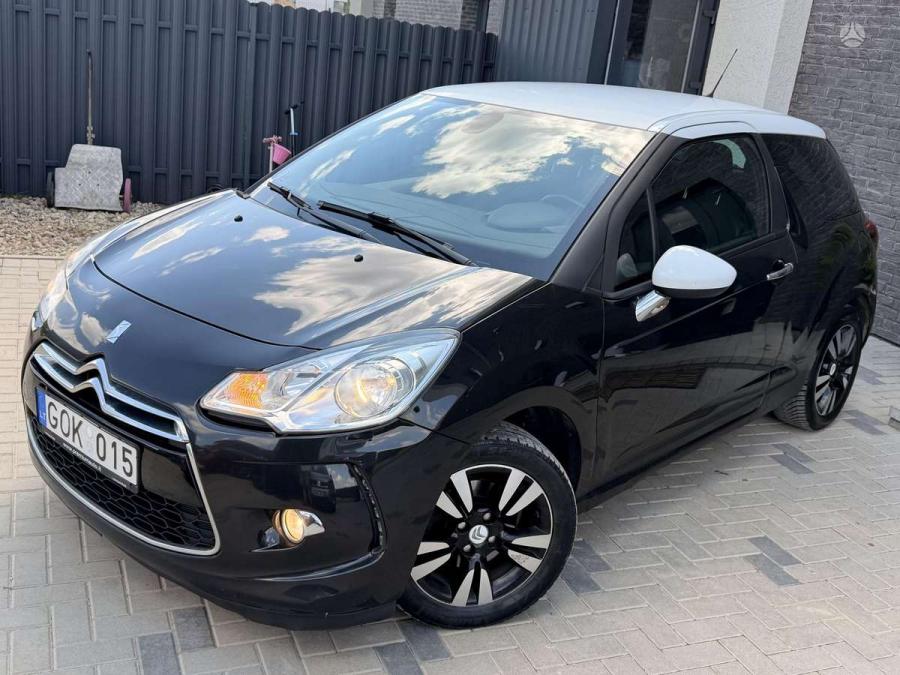 Melns Citroen DS3 2011 Viļņa, ar dzinēja tilpumu 1.60 L un nobraukumu 245 tūkst. km par 2200 €, foto 1 vietnē AUTOMOTO.COM.LV