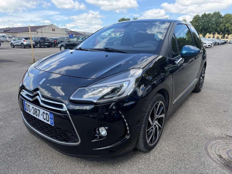 Black Citroen DS3 2015 in Taurage, with an engine capacity of 1.20 L and mileage of 92 thousand km for 3900 €, photo 1 on AUTOMOTO.COM.LV