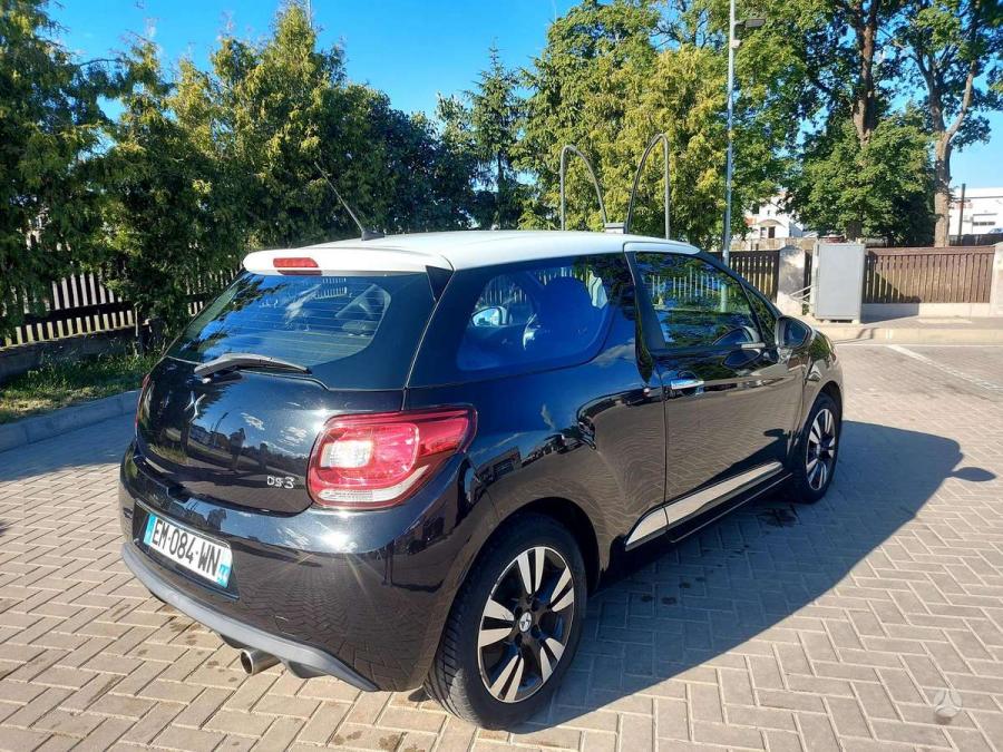 Melns Citroen DS3 2016 Tauragė, ar dzinēja tilpumu 1.20 L un nobraukumu 110 tūkst. km par 3800 €, foto 5 vietnē AUTOMOTO.COM.LV