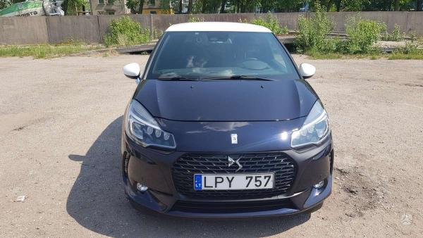 Zils Citroen DS3 2018 Klaipėda, ar dzinēja tilpumu 1.60 L un nobraukumu 65 tūkst. km par 7000 €, foto 1 vietnē AUTOMOTO.COM.LV