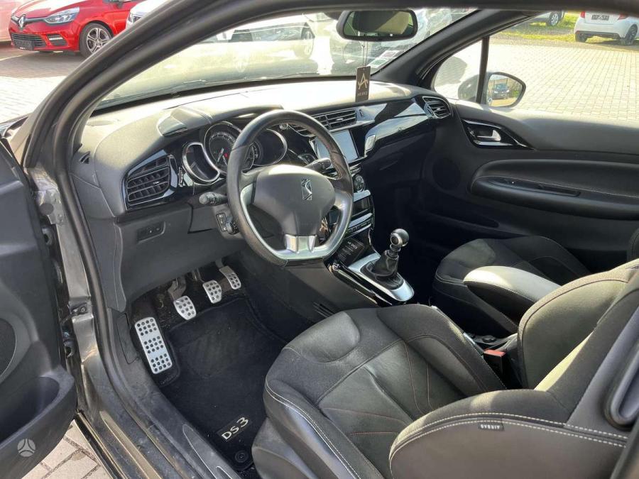 Grey Citroen DS3 2016 in Taurage, with an engine capacity of 1.60 L and mileage of 78 thousand km for 4300 €, photo 16 on AUTOMOTO.COM.LV