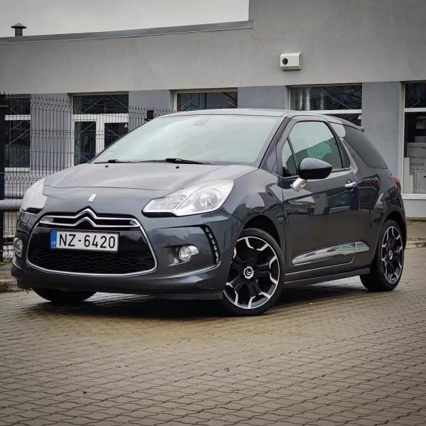 Grey Citroen DS3 2013 in Riga, with an engine capacity of 1.60 L and mileage of 162 thousand km for 3699 €, photo 1 on AUTOMOTO.COM.LV