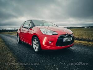 Sarkans Citroen DS3 2010 Rapla, ar dzinēja tilpumu 1.60 L un nobraukumu 165 tūkst. km par 5000 €, foto  vietnē AUTOMOTO.COM.LV