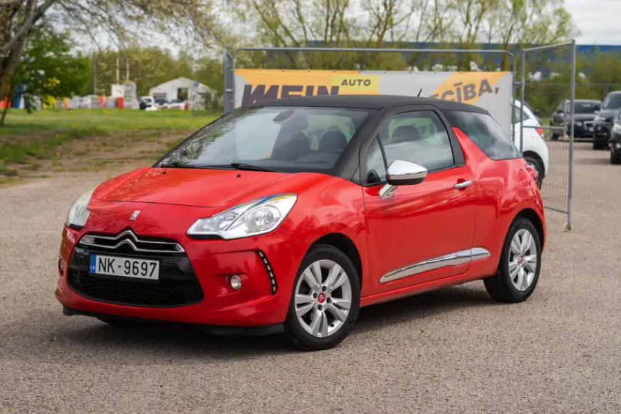 Sarkans Citroen DS3 2010 Liepāja, ar dzinēja tilpumu 1.60 L un nobraukumu 289 tūkst. km par 4500 €, foto 1 vietnē AUTOMOTO.COM.LV