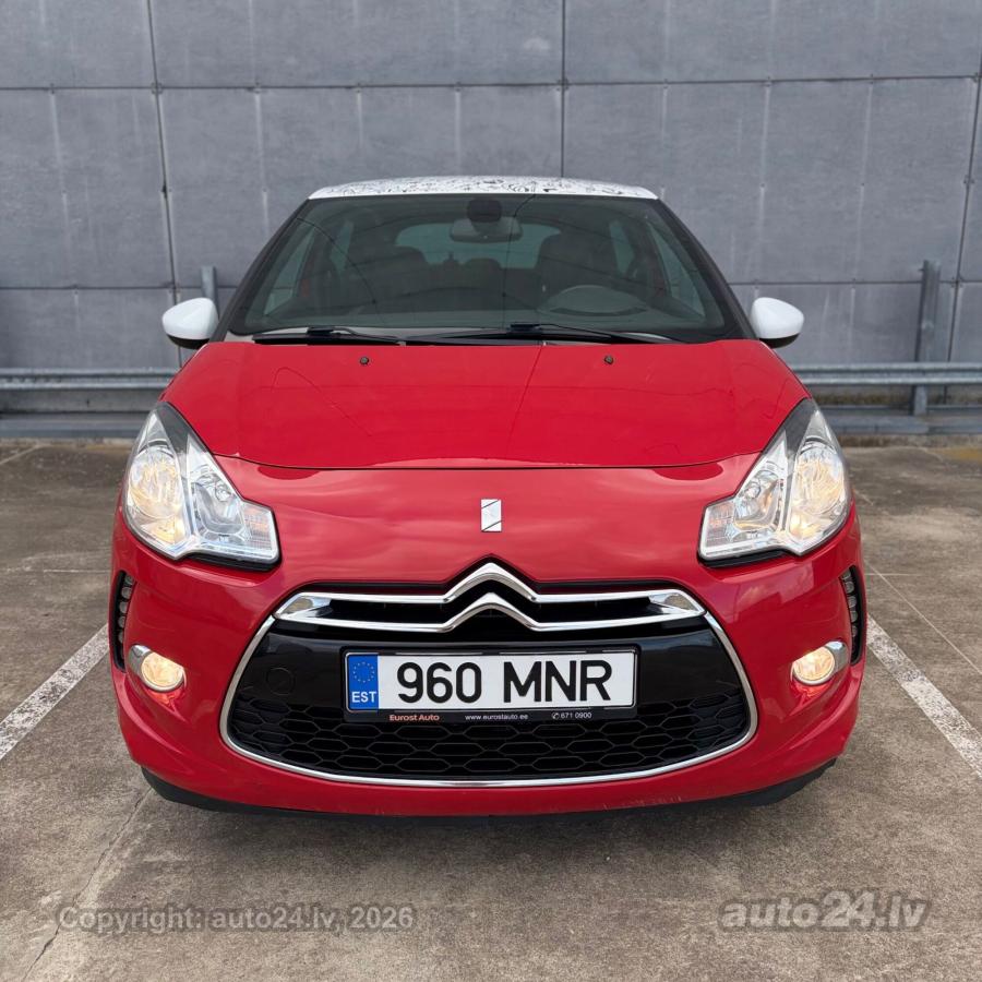 Sarkans Citroen DS3 2011 Tallina, ar dzinēja tilpumu 1.60 L un nobraukumu 185 tūkst. km par 3700 €, foto 1 vietnē AUTOMOTO.COM.LV