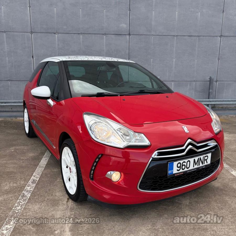 Sarkans Citroen DS3 2011 Tallina, ar dzinēja tilpumu 1.60 L un nobraukumu 185 tūkst. km par 3700 €, foto 3 vietnē AUTOMOTO.COM.LV