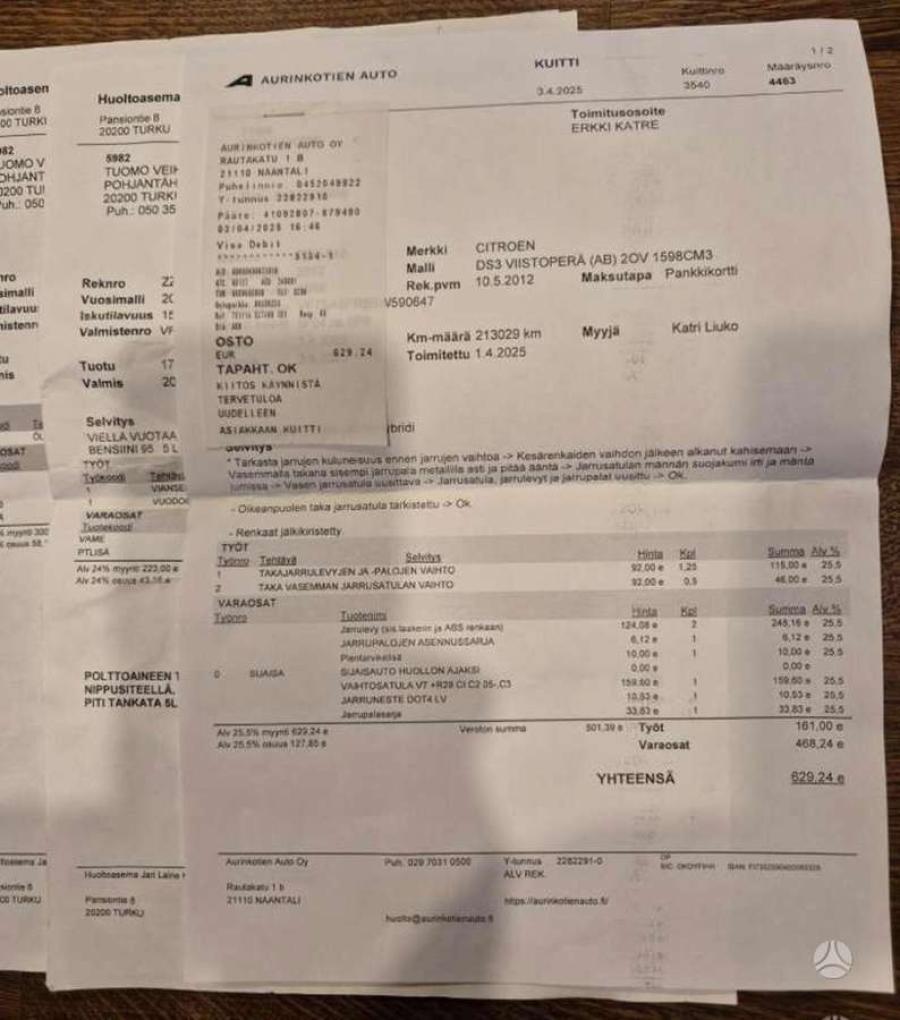 Красный Ситроен ДС3 2012 в Алитус, объемом двигателя 1.60 л и пробегом 227 тыс. км за 3300 €, фото 29 на AUTOMOTO.COM.LV