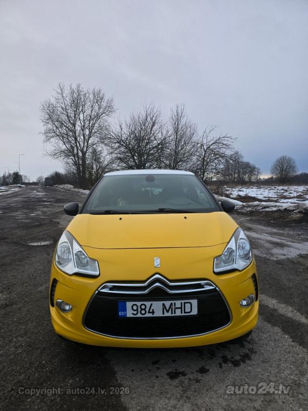 Yellow Citroen DS3 2011 in Tallinn, with an engine capacity of 1.60 L and mileage of 202 thousand km for 3500 €, photo 4 on AUTOMOTO.COM.LV