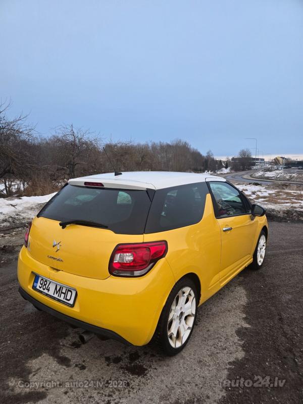 Yellow Citroen DS3 2011 in Tallinn, with an engine capacity of 1.60 L and mileage of 202 thousand km for 3500 €, photo 5 on AUTOMOTO.COM.LV