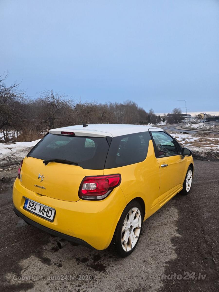 Dzeltens Citroen DS3 2011 Tallina, ar dzinēja tilpumu 1.60 L un nobraukumu 202 tūkst. km par 3500 €, foto 5 vietnē AUTOMOTO.COM.LV