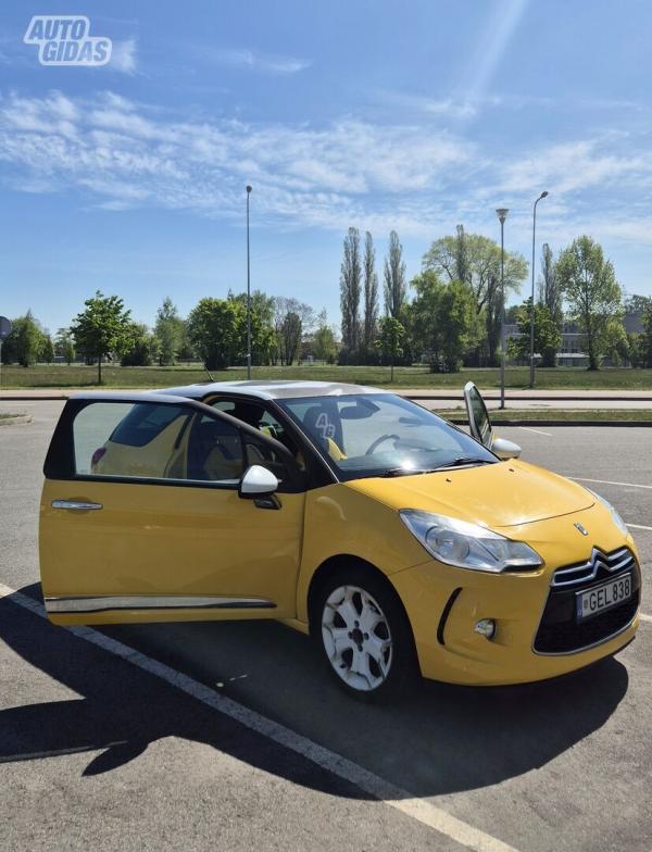 Yellow Citroen DS3 2012 in Klaipeda, with an engine capacity of 1.60 L and mileage of 130 thousand km for 3950 €, photo 2 on AUTOMOTO.COM.LV