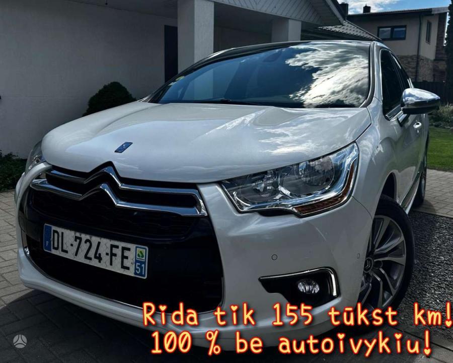 Белый Ситроен ДС4 2015 в Каунас, объемом двигателя 1.56 л и пробегом 155 тыс. км за 6150 €, фото 1 на AUTOMOTO.COM.LV