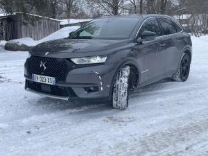 Pelēks Citroen DS7 Crossback 2018 Panevēža, ar dzinēja tilpumu 2.00 L un nobraukumu 232 tūkst. km par 12350 €, foto  vietnē AUTOMOTO.COM.LV