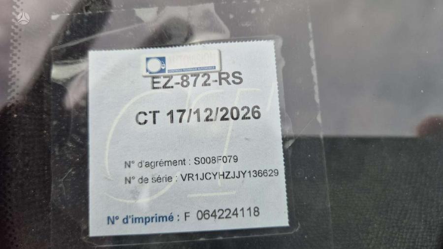 Grey Citroen DS7 2018 in Taurage, with an engine capacity of 1.50 L and mileage of 205 thousand km for 9600 €, photo 33 on AUTOMOTO.COM.LV