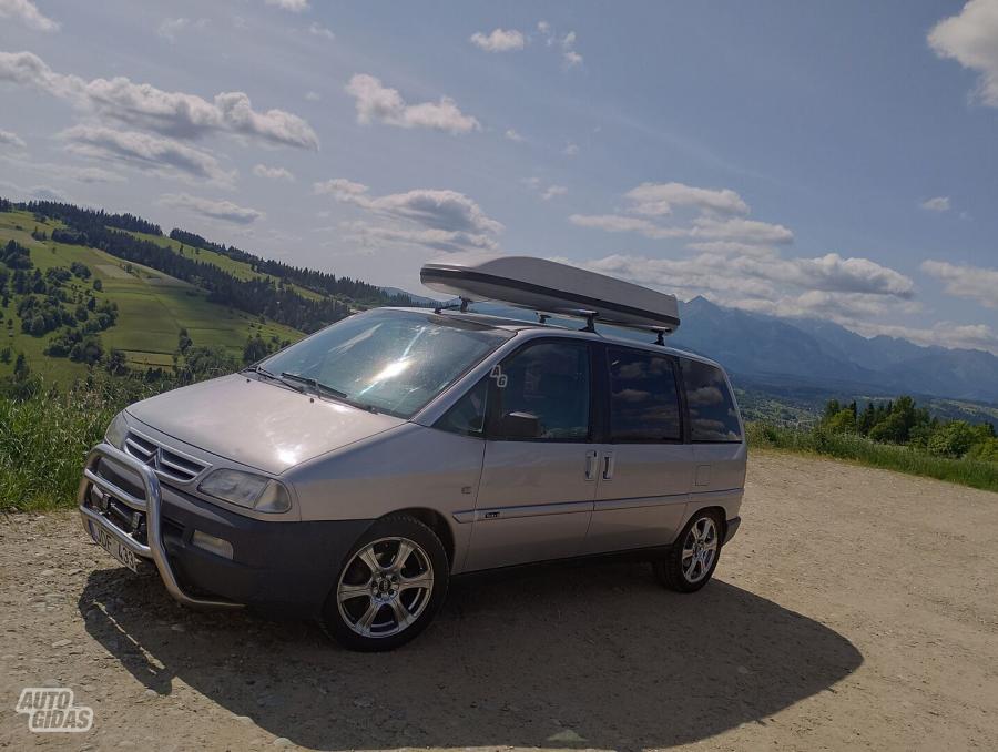 Pelēks Citroen Evasion 1999 Viļņa, ar dzinēja tilpumu 1.90 L un nobraukumu 250 tūkst. km par 1000 €, foto 1 vietnē AUTOMOTO.COM.LV