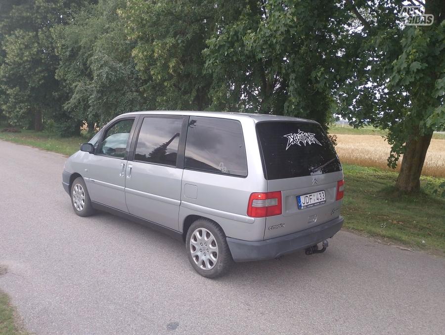 Grey Citroen Evasion 1999 in Vilnius, with an engine capacity of 1.90 L and mileage of 250 thousand km for 1000 €, photo 7 on AUTOMOTO.COM.LV