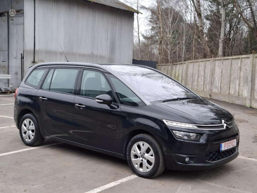 Melns Citroen Grand C4 Picasso 2014 Viļņa, ar dzinēja tilpumu 1.56 L un nobraukumu 259 tūkst. km par 4700 €, foto 10 vietnē AUTOMOTO.COM.LV